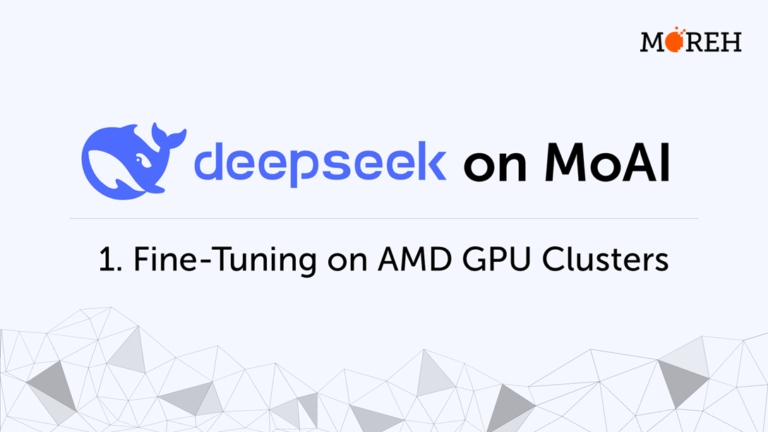 DeepSeek V3 and R1 on MoAI: 1. Fine-Tuning on AMD GPU Clusters – Moreh