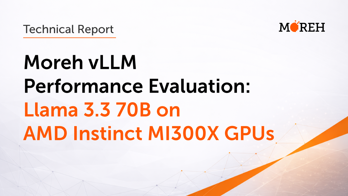 Moreh vLLM Performance Evaluation: Llama 3.3 70B on AMD Instinct MI300X ...