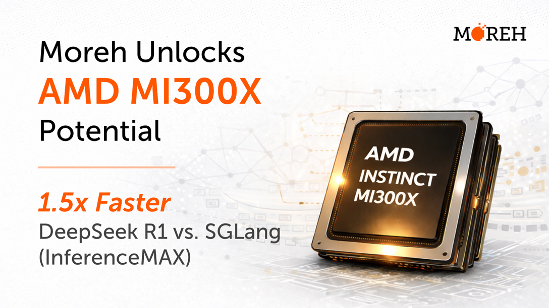 Moreh Unlocks AMD MI300X Potential: 1.5× Faster DeepSeek R1 Inference ...